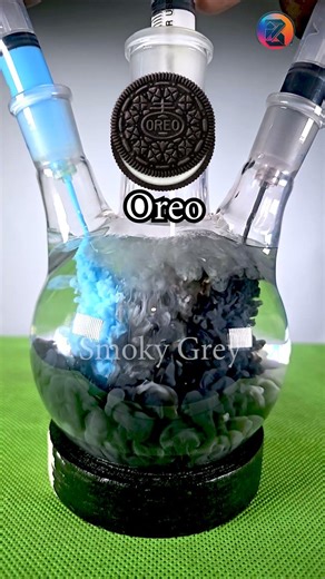 “Oreo Logo Colors Mix in Slow Motion 🍪 | Ultra Satisfying Color Experiment”
