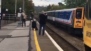 😱 We don't discourage you from taking photos and videos of the railway, but please: ⚠️ STAY ... BEHIND ... THE ... YELLOW ... LINES ❗ They're there to keep you safe. 🎥 Archive (Filmed from a position of safety) #SafetySaturday | Network Rail