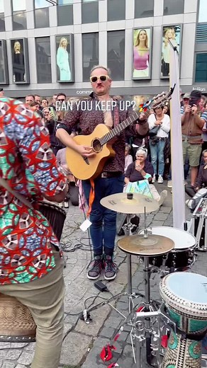 Hit warp speed today 🚀 #fyp #buskers #djembe #violin #busking #streetmusic #streetmusician #streetmusicians #fypage #foryourpage