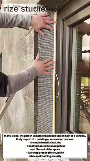 Installing Window Mesh Screen - DIY Home Improvement Project