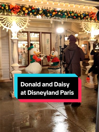 Daisy and Donald Contest Muscles at Disneyland Paris