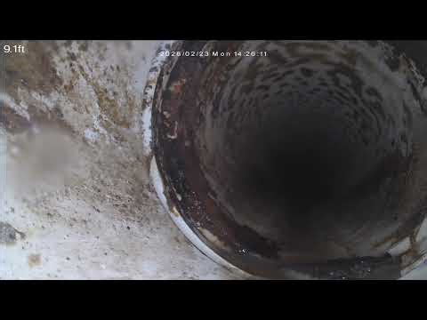 Building Sewer Camera Inspection – Standing Water Observed