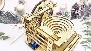 3D Puzzle Marble Run for Adults Wooden Engineering Puzzle Kit Wood Mechanical Puzzles DIY Mode Kits for Adult Age 14+ Years Old