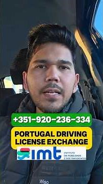 Portugal Driving License Road Exam is Compulsory for 2nd & 3rd TRC card in Portugal