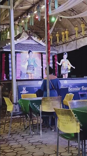 Thai Traditional Dance at Chiang Mai Night Bazaar.