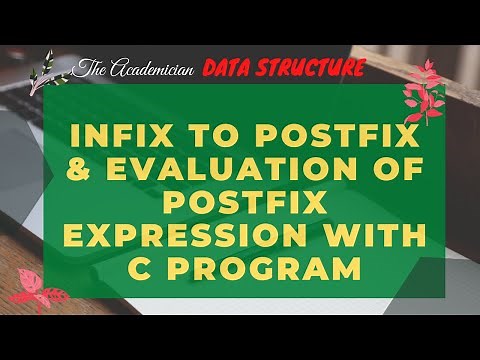 [DS 8] Infix to postfix and evaluation of postfix expression with C Program