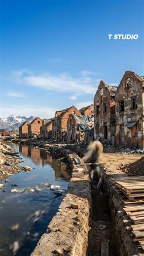 Battling the Arctic cold to repaint the most colorful village on Earth! ❄️🎨 We braved the freezing winds to give these wooden cabins a fresh vibrant look. The contrast of Red paint against the White snow is breathtaking! #Greenland #ArcticLife #HousePainting #ColorfulVillage #ExtremeRenovation #NordicStyle #WinterVibes #SatisfyingPaint #RestorationProject | T-Studio