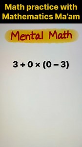13K views · 95 reactions | Mental Math Test #reelschallenge #challenge #maths | Mathematics Ma'am | Facebook