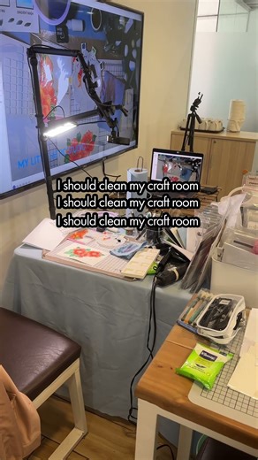 When someone says I should clean my craft room... Lol! #altenew #funny