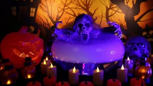 AGPTEK 400mL/H Original Mini Mist Maker Fogger Water Pond Garden Fountain Fogger Indoor Outdoor Fountain Accessories Fog Machine Atomizer Air Humidifier