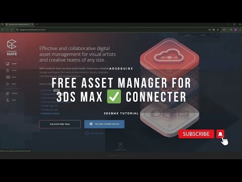 Free asset manager you need to use (install & setup guide) - Connecter for 3ds Max