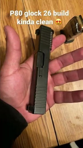 Glock 26 p80 build (Legal) HANDCRAFTED 3D frame Print!