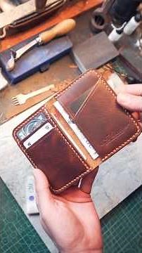 Handmade Leather Wallet | Vertical | S.J.Badger Leather Goods