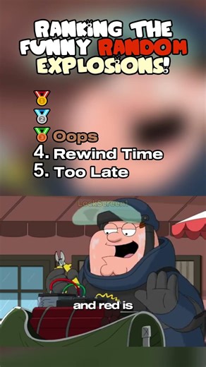 Ranking Top 5 Explosions! #familyguy