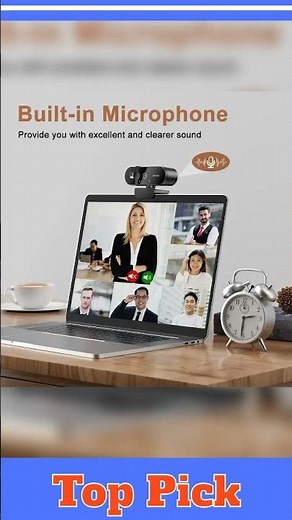 4K HD Webcam with Microphone – Auto-Focus USB Camera for PC and Laptop