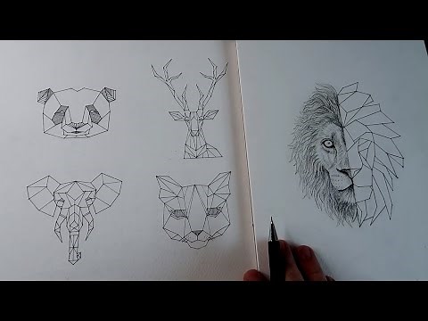 Geometric Animals Art !! (Easy)