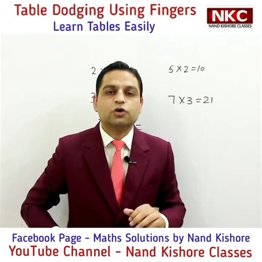31K views · 3.2K reactions | Table Dodging - Easy way to Learn | Maths Solutions by Nand Kishore | Facebook