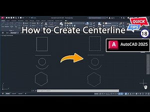 AutoCAD 2025 Tips & Trick CP.18 - How to Make Centerline