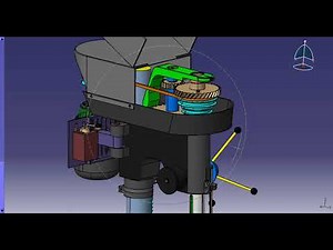#CATIA #Vertical drill machine 3D model and simulation #Drill machine 3D animation #catiav5 #DS