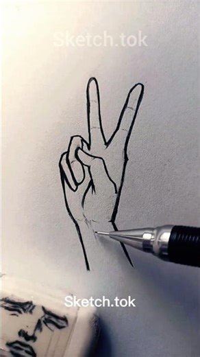 How to draw Hand poses Tutorial✏️||Easy✨Pt.14 #viralvideo