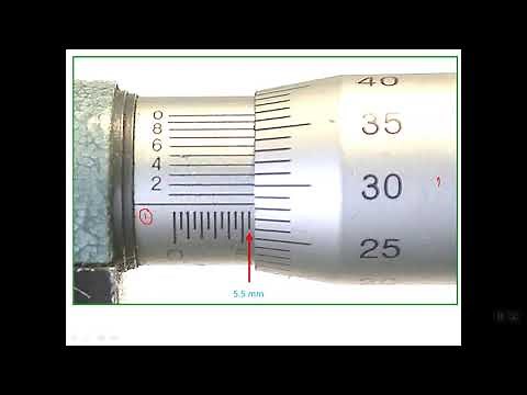 2) Reading Metric Vernier Micrometer with 0.001 mm Resolution