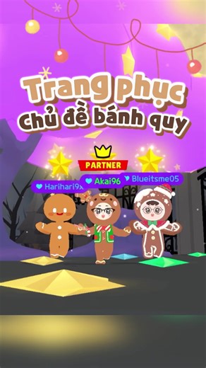 Trang phục chủ đề bánh quy! 🍪🎄 #akai96 #ptgawards25 #ptgcreator #playtogethervng #playtogether