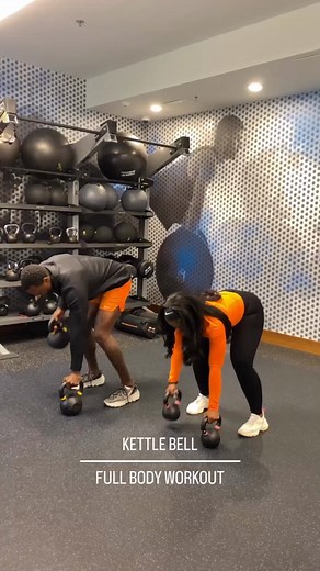1.6K views · 22 reactions | Get ready to sweat! Try their intense kettlebell workout for a complete body transformation! Let's do this!⚡ Let's crush this workout with @sincerelykimo and @jworthyfitness and get fit together!  ️‍♂️ #Gyms share with members #PTrainers share with clients #workouthealthy #KettlebellChallenge #WorkoutInspo #FitnessCommunity #FitFam | WorkoutHealthy | Facebook