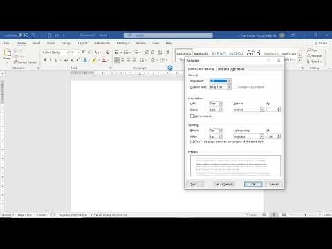 Tab settings and styles in ms word
