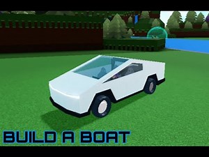 Roblox build a boat for treasure สร้างTesla cybertruck