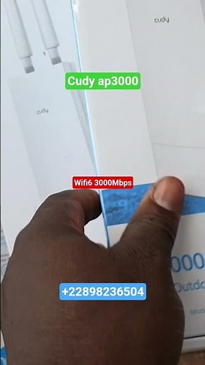 Cudy AP3000, powerful wifi6 3000Mbps omnidirectional dual band 2.4GHz and 5.8GHz antenna!