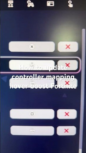 How to update controller mapping hover boost Fortnite