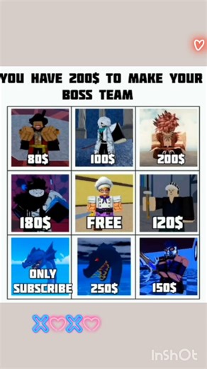 you have to make your boss team in $200#bloxfurit #roblox #edit