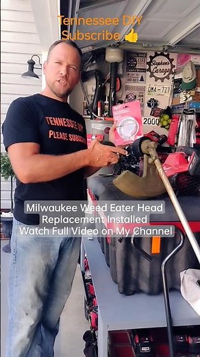 FAST How To DIY Milwaukee Weed Eater String Trimmer Head Replacement Easy Feed #diy #milwaukeetools