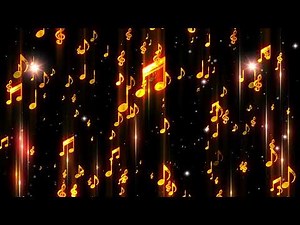 Music Notes Abstract Background Looped Video | Ultra HD 4K