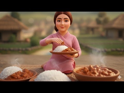 A Peaceful Village Day//|coocking chicken|🌅🌙 | Miniature Doll Family Routine | ASMR Cooking & Life