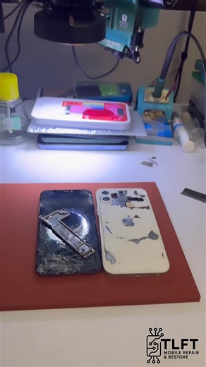 iPhone 12 full restoration 🤩 Phone ge oinaD condition ym sathina sokle. Owner du ge main concern duD mage data c ne. Aduna restoration process c hwJbane. Matm su chngkhi, check twbada yadaba su ymna yamkhi. Hwjk su phone checking twre. | TLFT