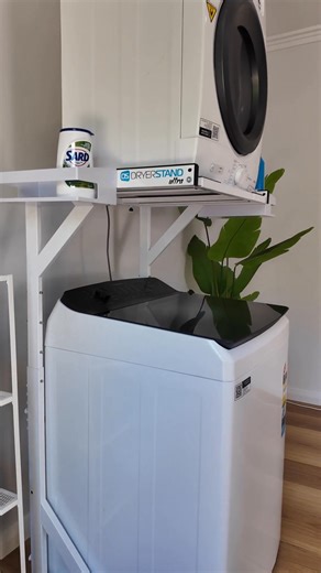If you stack your dryer on top of your washing machine… watch this 👀 There’s a safer, smarter way to save space - without balancing or wall-mounting. Meet the Britec Dryer Stand. Tap the link in bio to shop 🧺 #homeinnovation #laundrymadesmarter #apartmentliving #laundryhacks #smallspacesolutions #organisedhome #declutter #declutteryourhome #beforeandafter #tidyhome #cleaningmotivation #homeorganisation #storagesolutions #landlord #apartment #homeliving #renovation #homebuild #rentals #bunnings