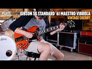 No Talking...Just Tones | Gibson SG Standard '61 Maestro Vibrola Vintage Cherry