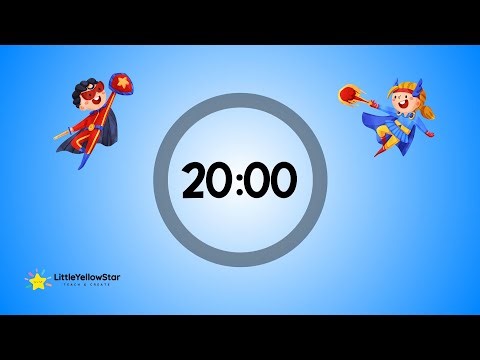 Funky Superhero Timer – 20 Minutes Countdown With Music | Fun Timer For Kids
