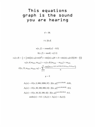 bass perc generator using an equation. #sounddesign #musicproduction #math