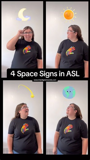 🌍 4 Space Signs in ASL: Sun, Moon, Stars, Earth | Beginner ASL Space Signs