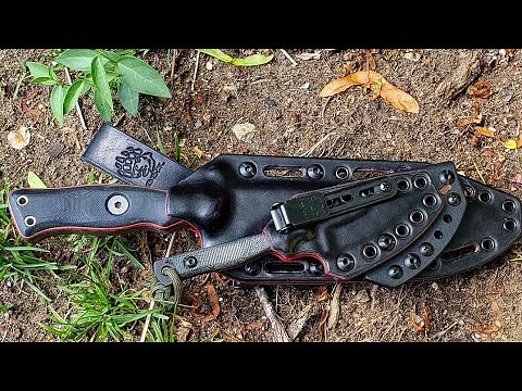 TOPS Operator 7 and Street Scalpel 2 Custom Leather over Kydex System