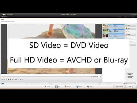 Easy switch the Video Disc output format in Nero Video Disc Authoring on the fly