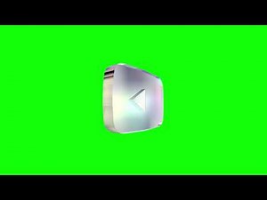 [4K] YouTube Silver Play Button - Green Screen