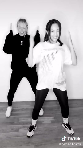 Camille Kostek Showing Off Her Footwork