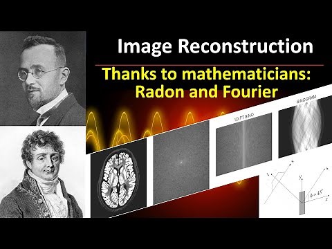 Filtered backprojection (FBP) for image reconstruction: central section theorem, Radon & Fourier