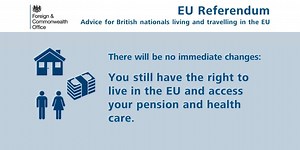 102K views · 313 reactions | Following EU Referendum results there are no immediate changes for Brits travelling, living or studying in the EU. Visit https://www.gov.uk/foreign-travel-advice for the latest information | Foreign, Commonwealth & Development Office | Facebook