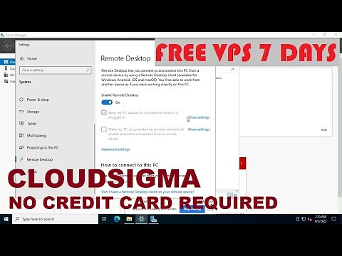 Free rdp 7 days Cloudsigma - Windows server 2022 RDP