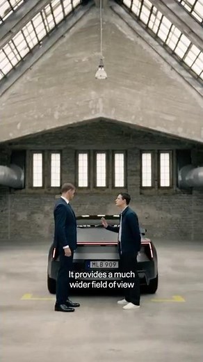 The rear-view HD camera of Polestar 5