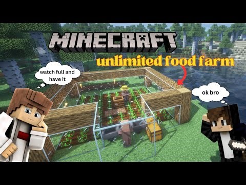 👉 Build This INFINITE Food Farm in Minecraft 🌾🔥